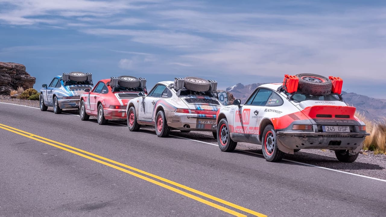 Check out these wonderful pictures of retro Porsches on a South ...