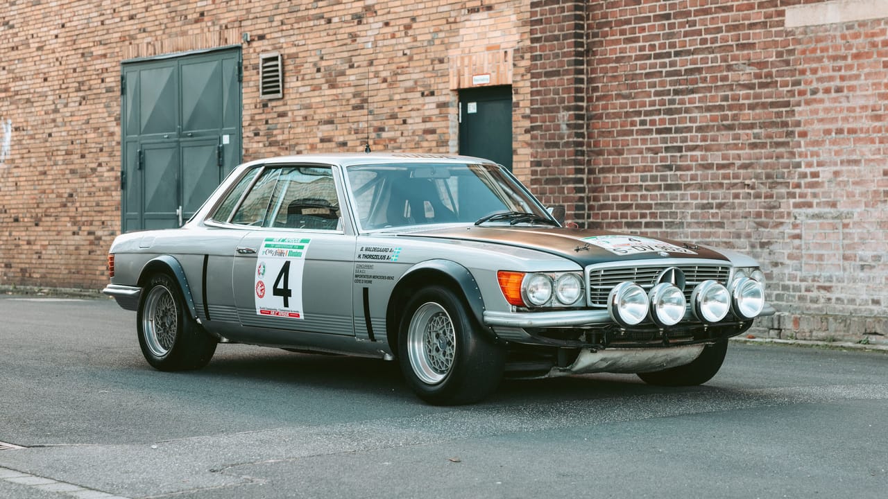 This V8-engined, auto-gearboxed Mercedes WRC car is up for auction ...