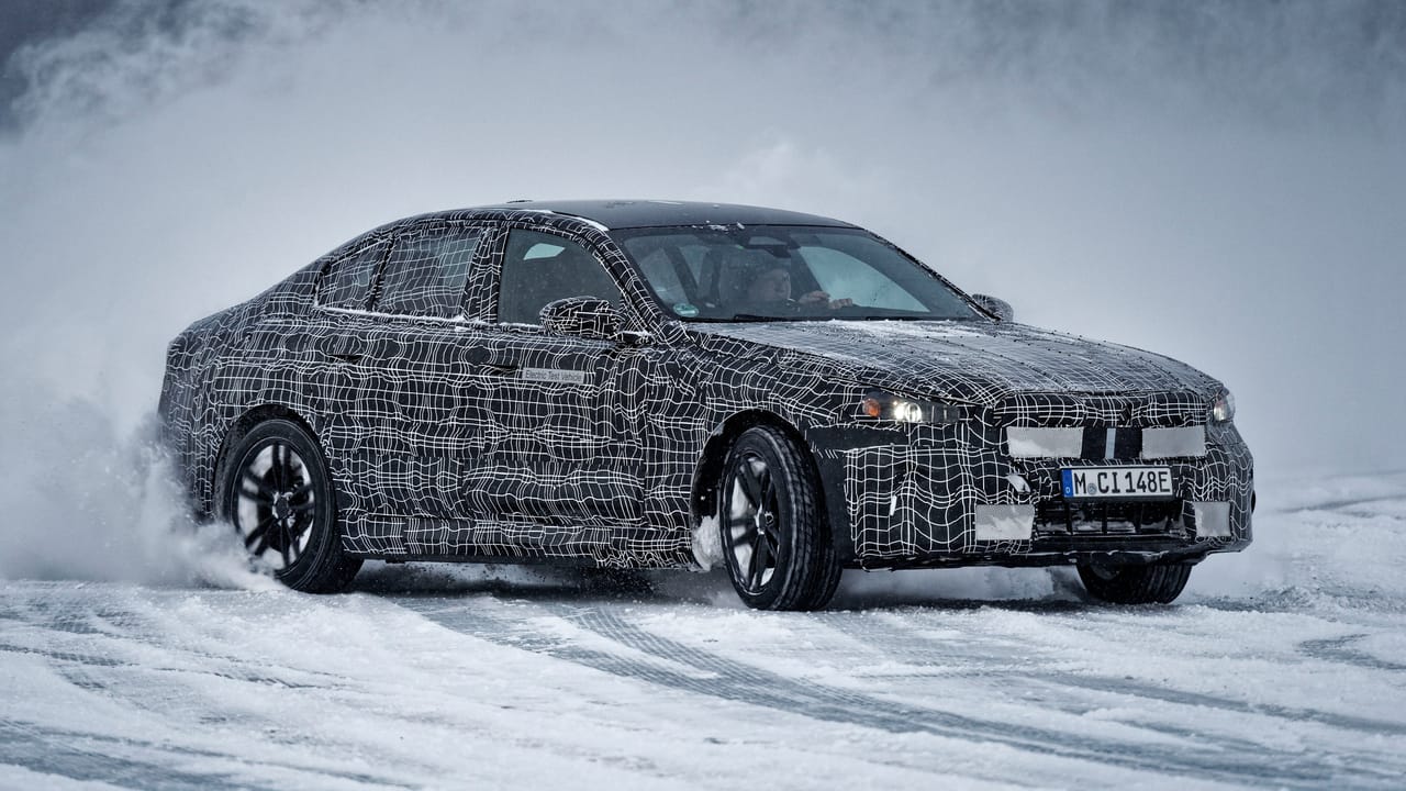 The new electric BMW 5 Series – the i5 – will drift* | Top Gear