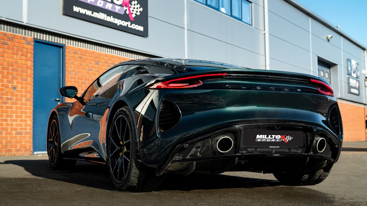 You can now get a lighter and louder exhaust for your Lotus Emira ...