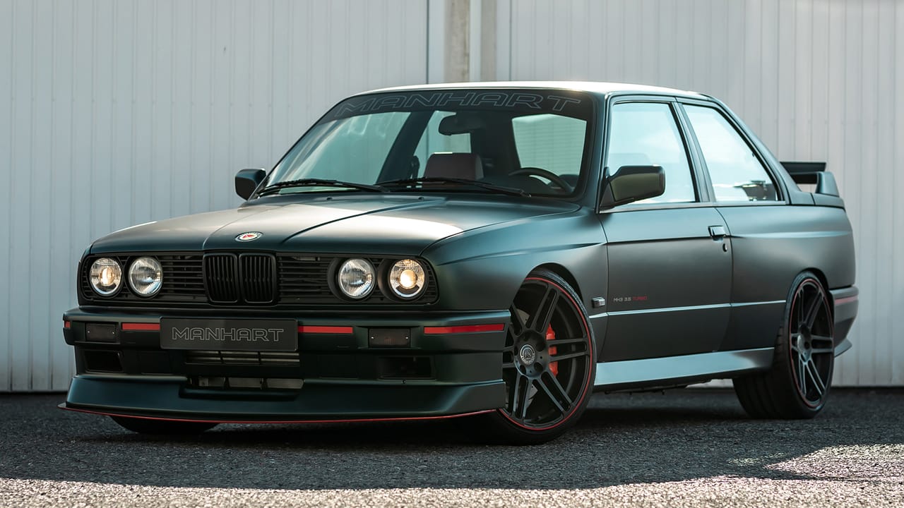Manhart’s restomod E30 M3 uses a 399bhp turbocharged Alpina straight ...