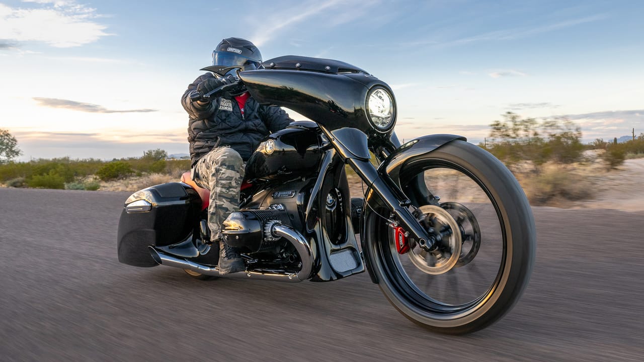 BMW’s latest custom R 18 is a big wheel bagger inspired by hot rods ...