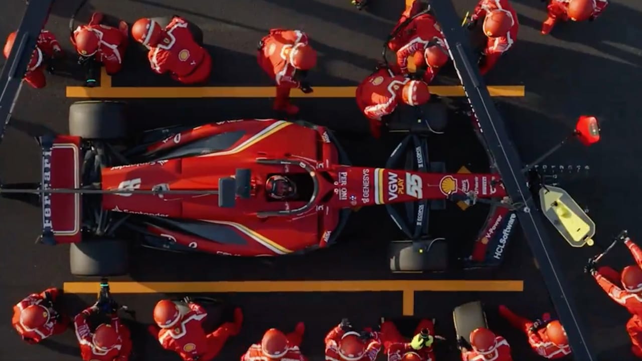 Uh oh, Ferrari is even messing up pit stops in its adverts now | Top Gear