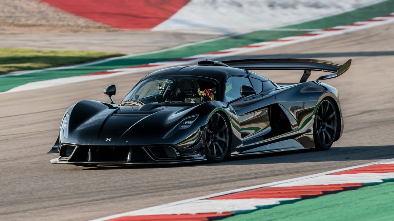 The Hennessey Venom F5 Revolution has set a new lap record at the ...