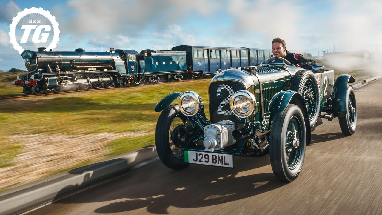 Video: Bentley Blower* vs Steam Train | Top Gear