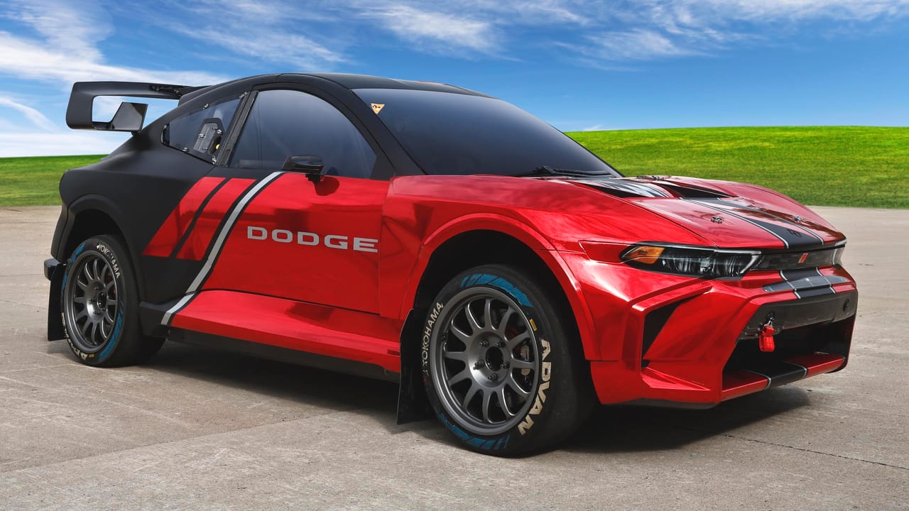 This electric Dodge rallycross car has 1,085bhp and gets to 60 in 1.4s ...