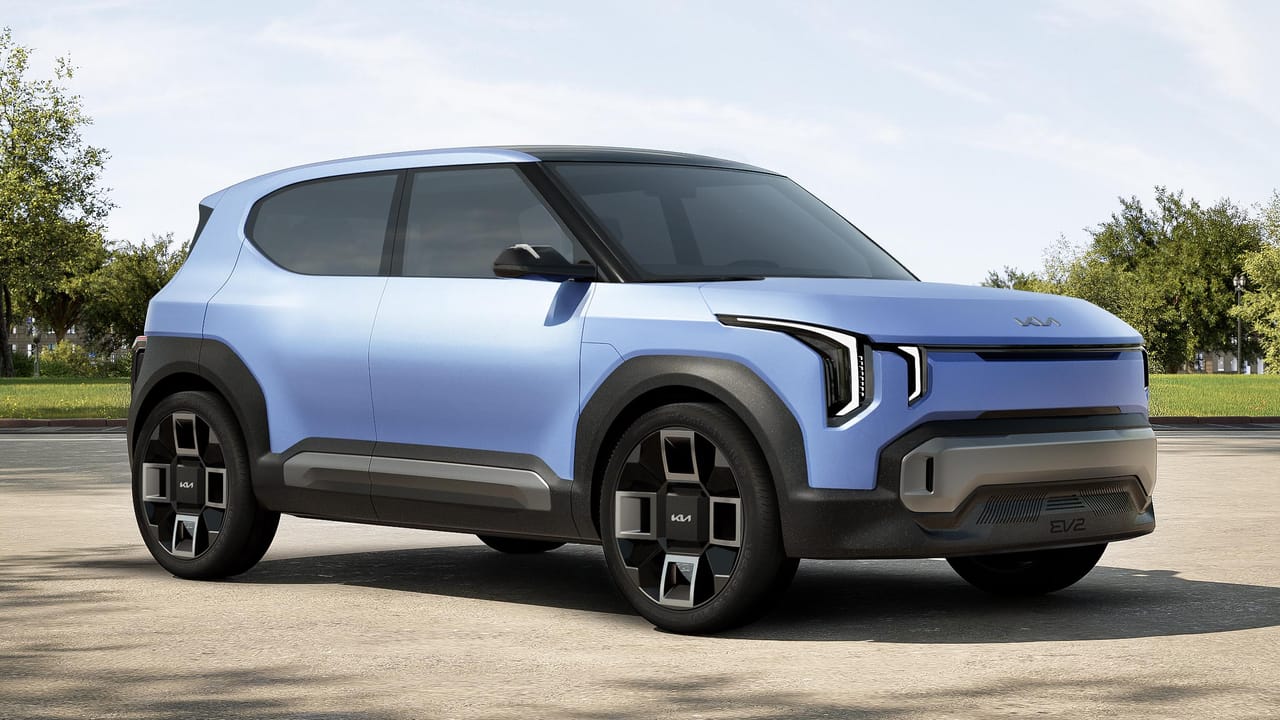 Kia’s Concept EV2 is a dinky electric SUV you can dine on the floor of ...
