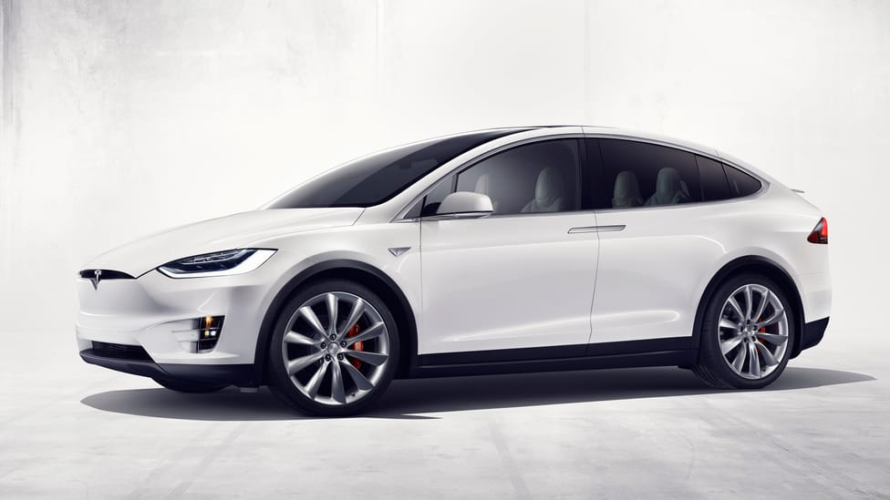 The Tesla Model X is a 762bhp, 7-seat, electric gullwing SUV | Top Gear