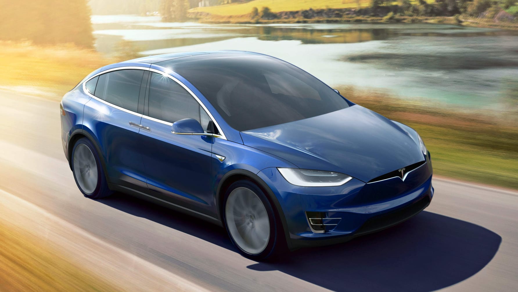 The Tesla Model X is a 762bhp, 7-seat, electric gullwing SUV | Top Gear