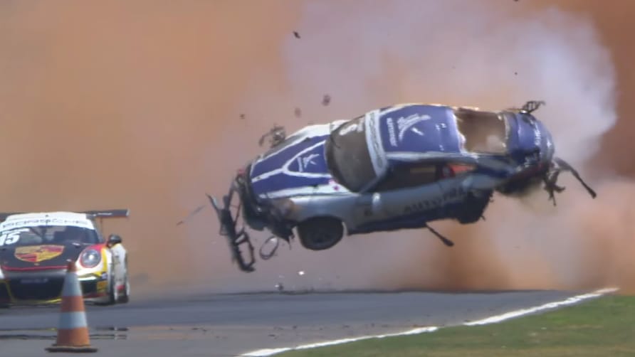 Video: Watch a Porsche race car barrel-roll nine times | Top Gear