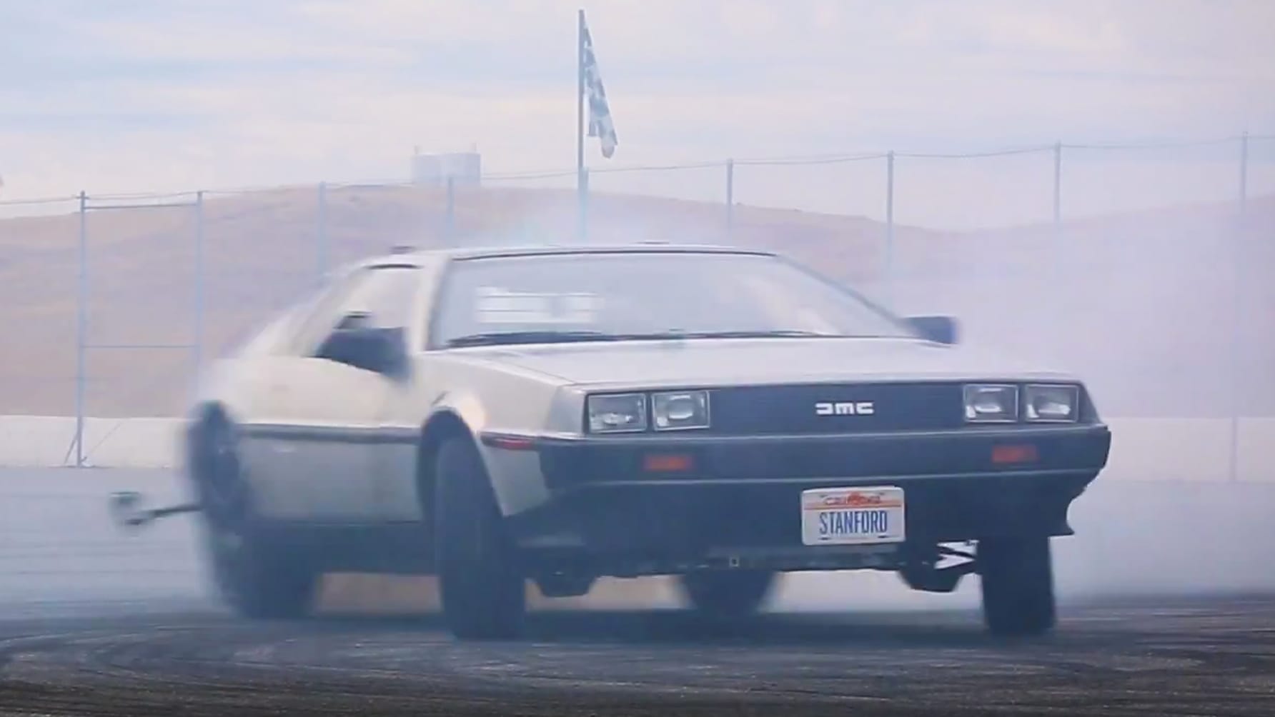 Great Scott! Watch a self-driving DeLorean drifting like a boss | Top Gear