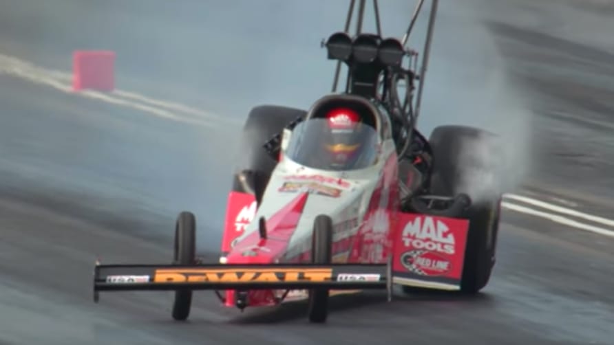 Video: watch a top fuel dragster drift in slow motion | Top Gear