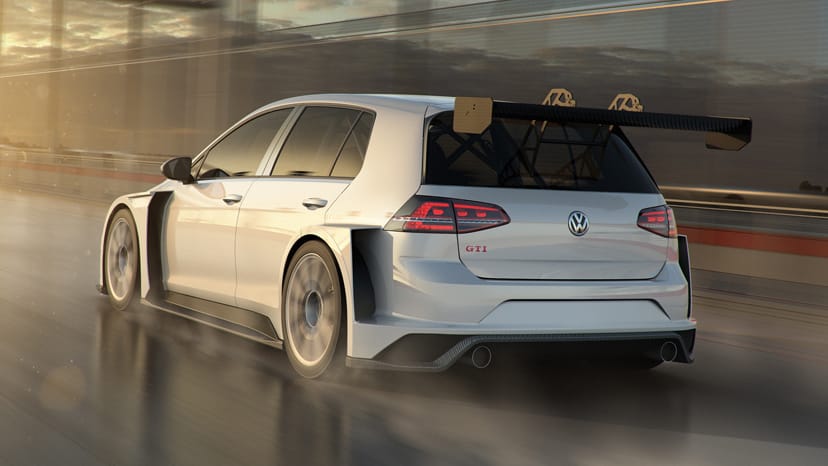 It's VW's big-arched, 350bhp Golf racer | Top Gear