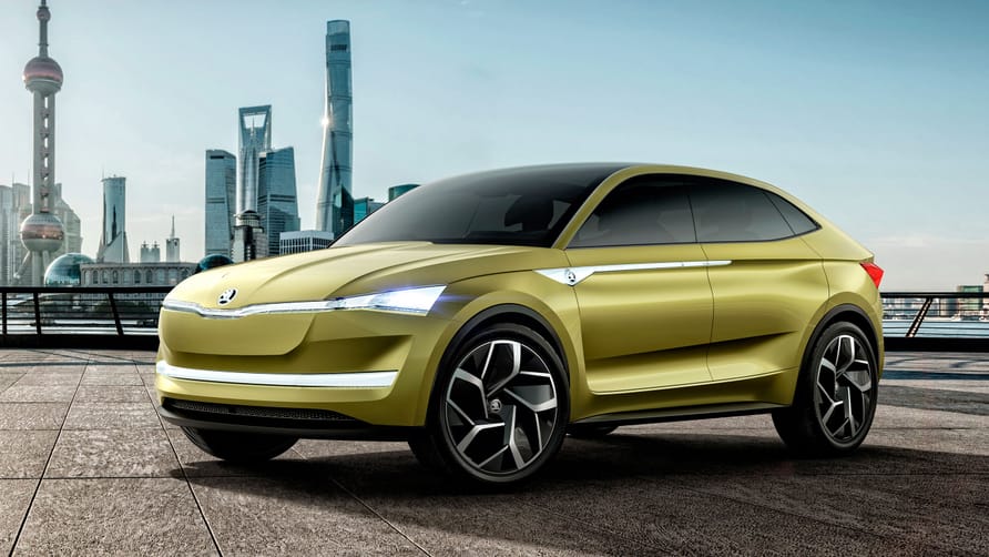This is Skoda's first ever all-electric car: a 300bhp crossover | Top Gear