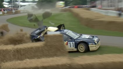 Watch: Ford RS200 Evo 2 crashes at Goodwood | Top Gear