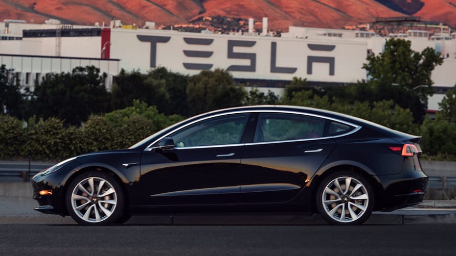 The very first Tesla Model 3 has been built. This is it | Top Gear
