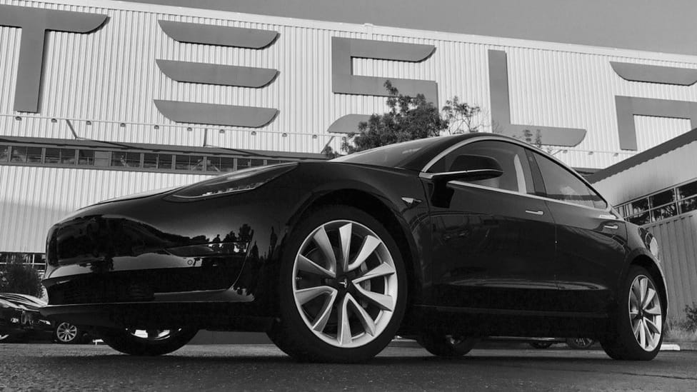 The very first Tesla Model 3 has been built. This is it | Top Gear