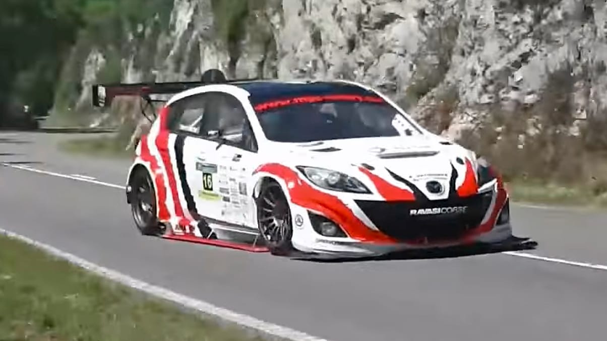 Listen to this screaming rotary powered Mazda 3 | Top Gear