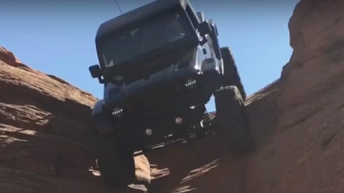 Video: watch a Jeep defy physics | Top Gear