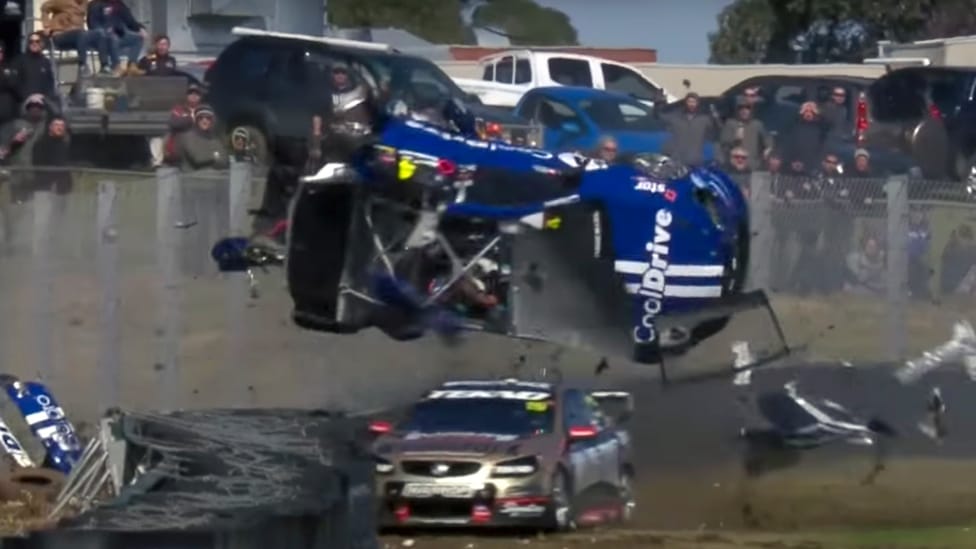 Sheesh! This V8 Supercars crash is HUGE | Top Gear