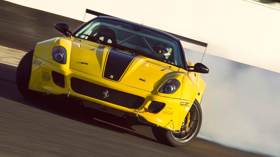 Holy smoke, it's a 917bhp Ferrari drift car | Top Gear