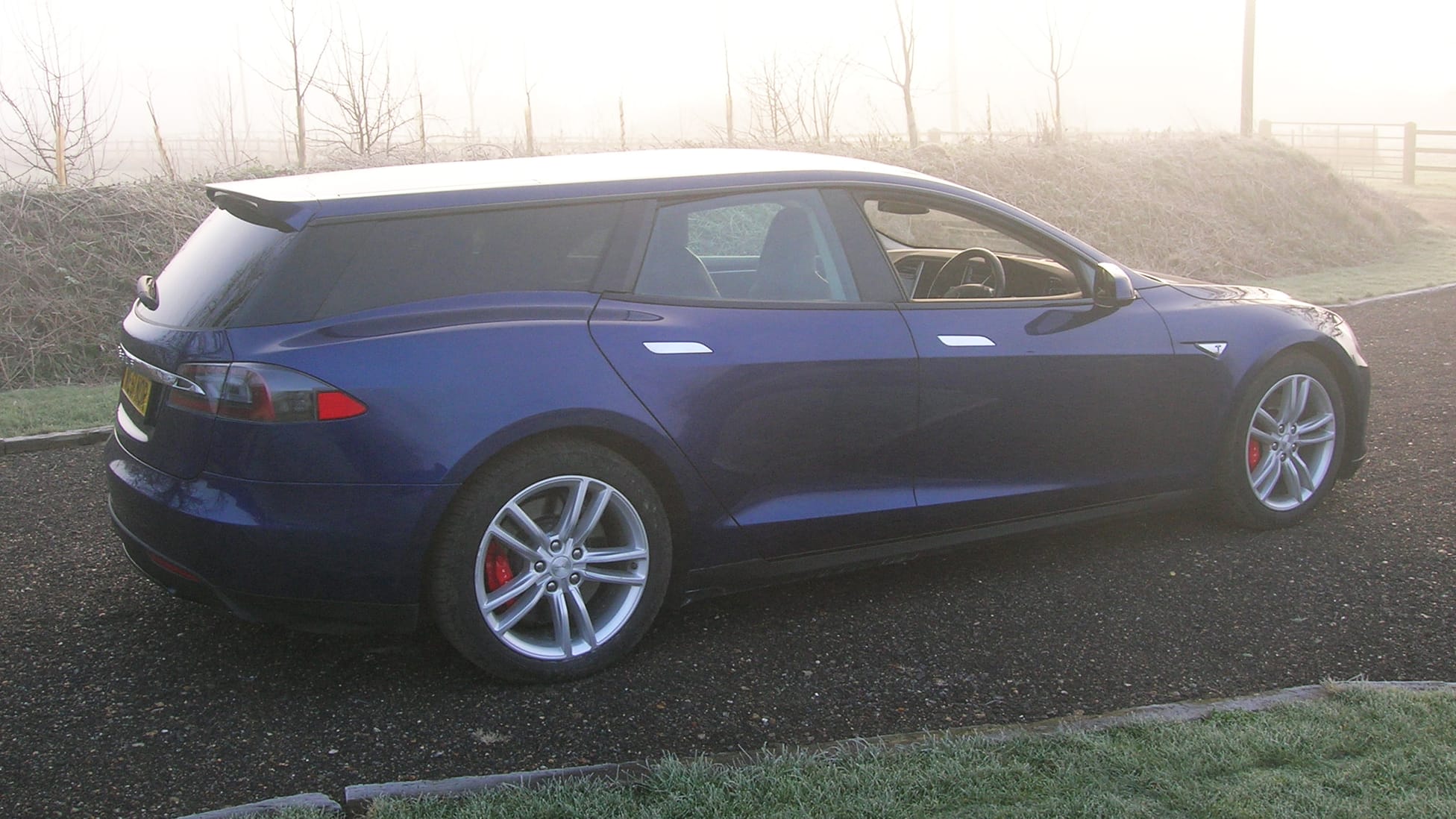 Marvel at the world’s first Tesla Model S Shooting Brake | Top Gear