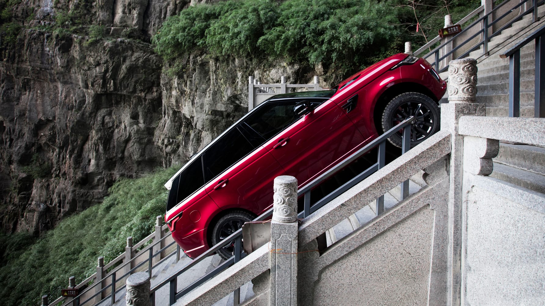 Watch a Range Rover drive 999 steps UP A MOUNTAIN | Top Gear
