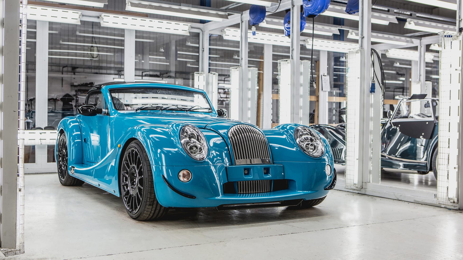 The first Morgan Aero GT is quite blue | Top Gear
