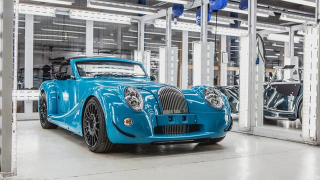 The first Morgan Aero GT is quite blue | Top Gear