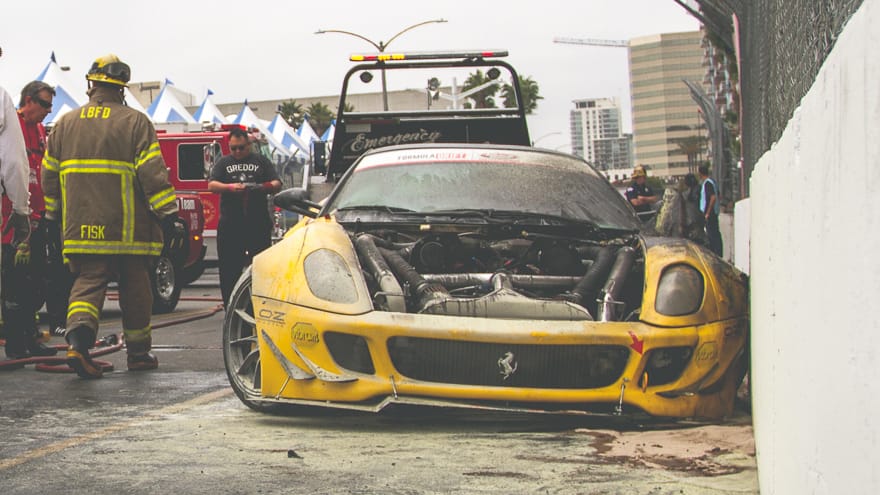 The burned 900bhp+ Ferrari drift car will drift again! | Top Gear