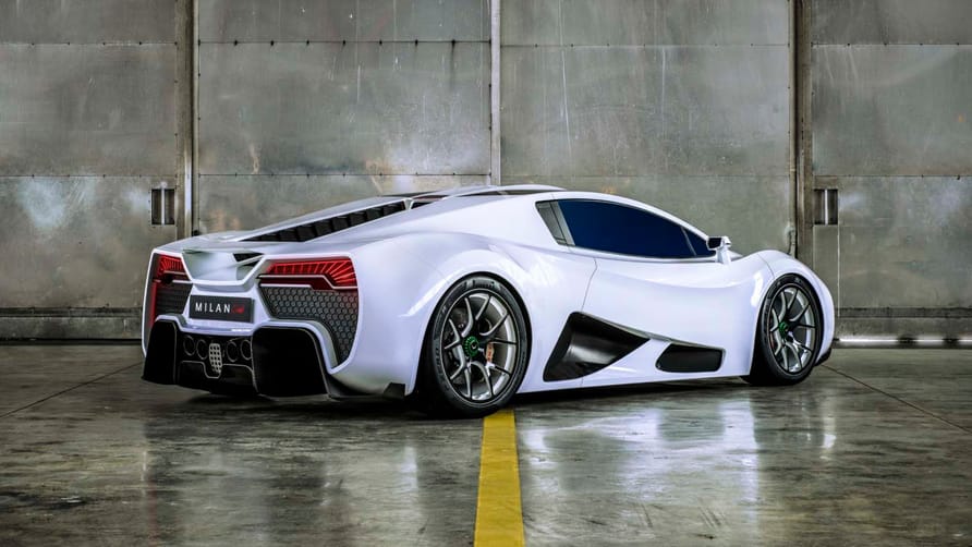 The Milan Red is a 1,306bhp falcon-inspired hypercar | Top Gear