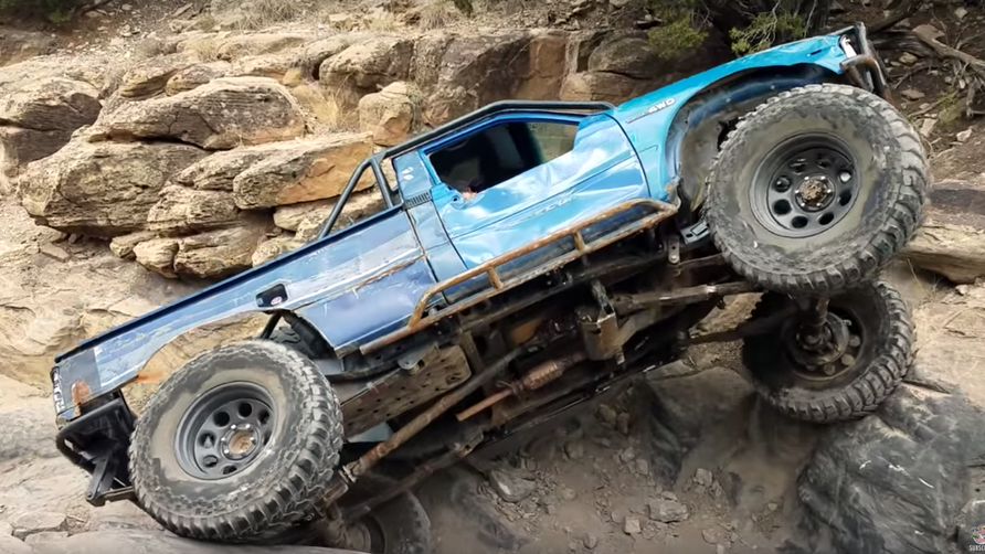 Watch a Toyota Hilux do an unthinkable rock crawl | Top Gear