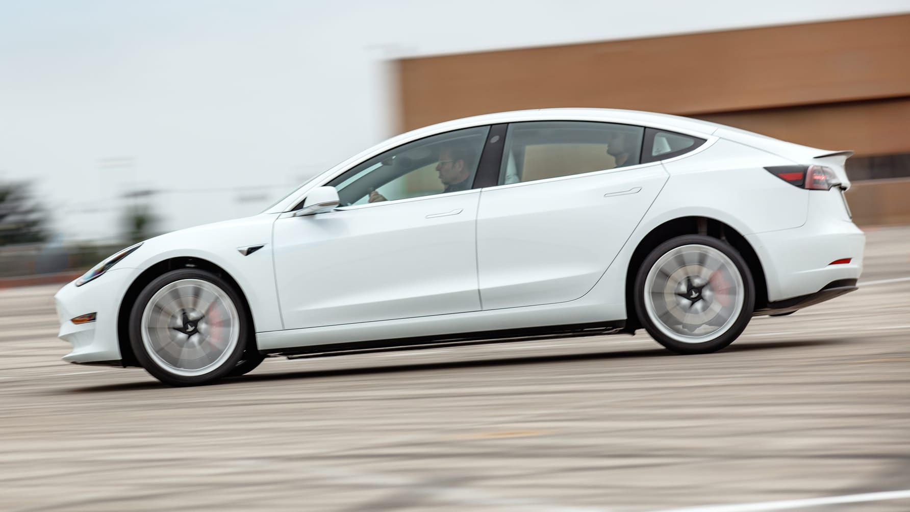 Sideways in a Tesla Model 3 Performance with Track Mode | Top Gear