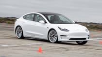 Sideways in a Tesla Model 3 Performance with Track Mode | Top Gear