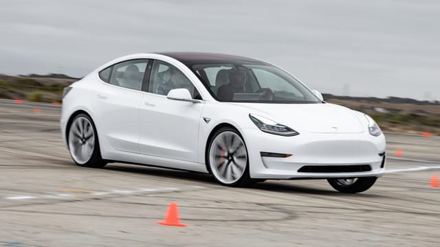 Sideways in a Tesla Model 3 Performance with Track Mode | Top Gear
