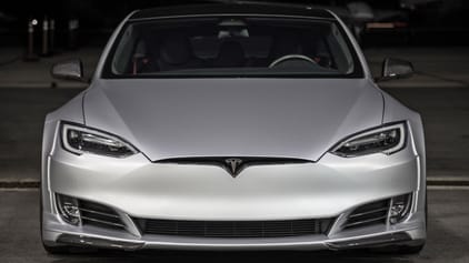 It's a Tesla Model S with a carbon widebody kit | Top Gear
