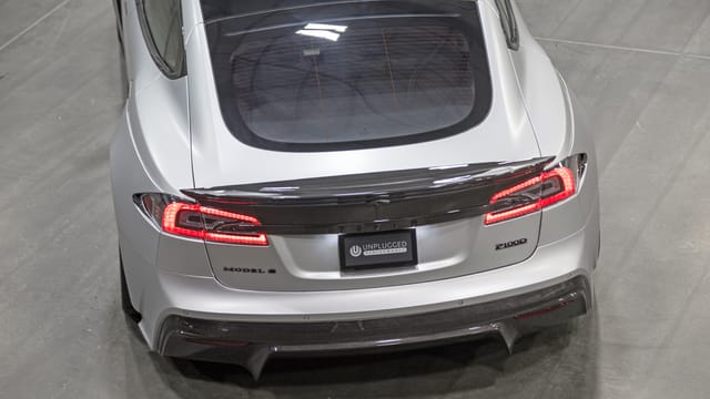 It's a Tesla Model S with a carbon widebody kit | Top Gear