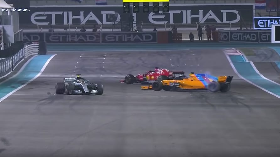 Watch Hamilton and Vettel send off Alonso with DONUTS | Top Gear