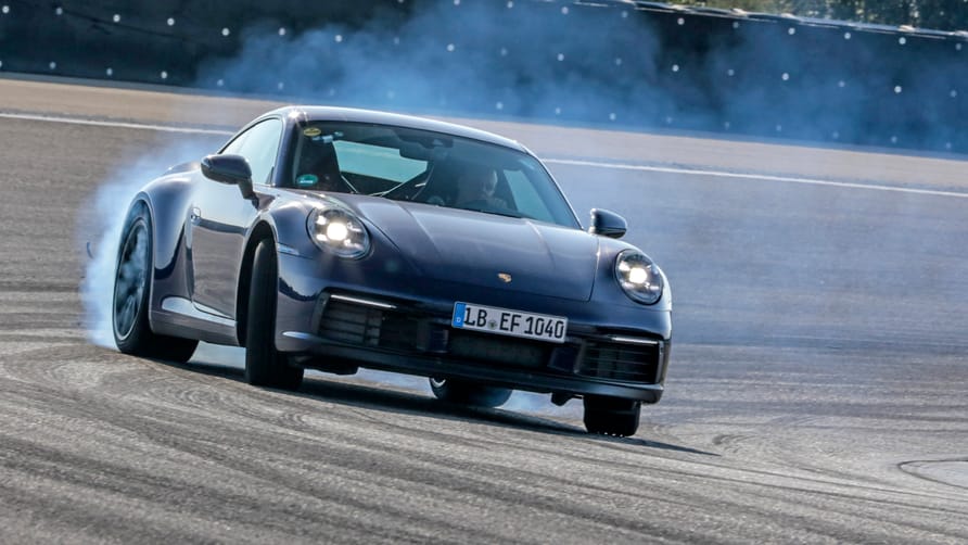 Photo of the day: the new Porsche 911 goes drifting | Top Gear