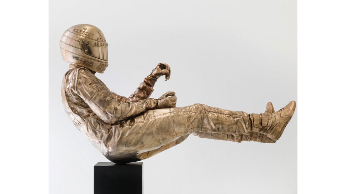 Ayrton Senna at Eau Rouge has been immortalised in bronze | Top Gear