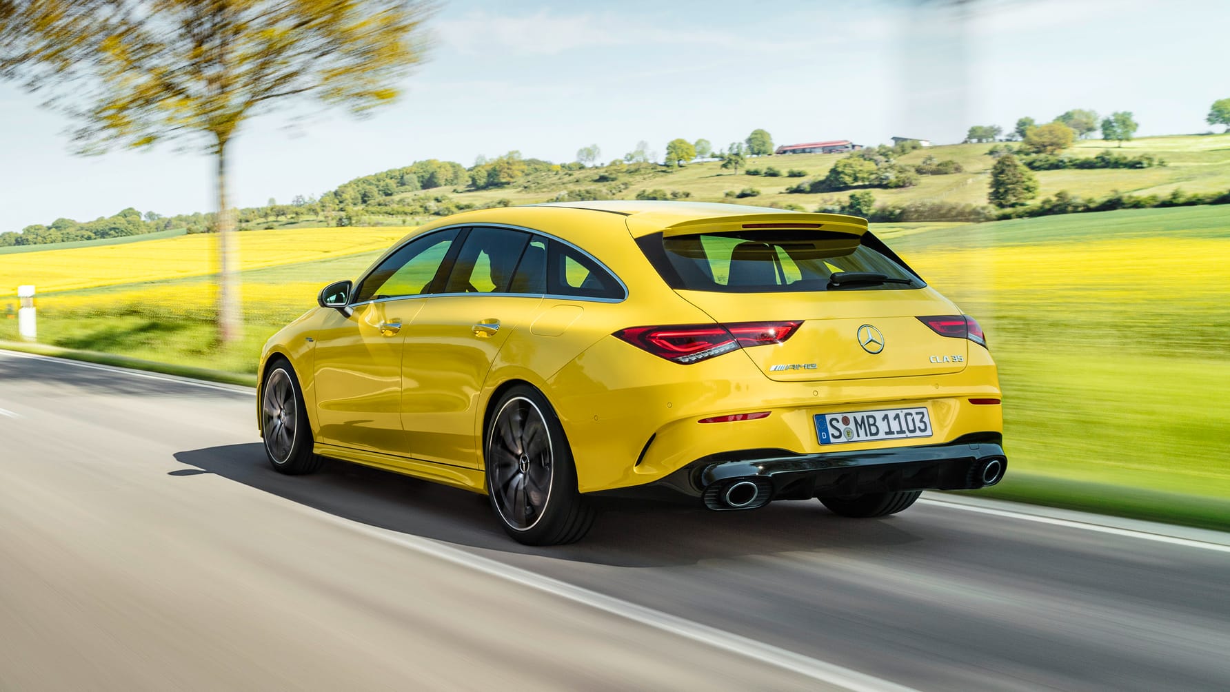 The Merc-AMG CLA 35 Shooting Brake is a 155mph banana | Top Gear