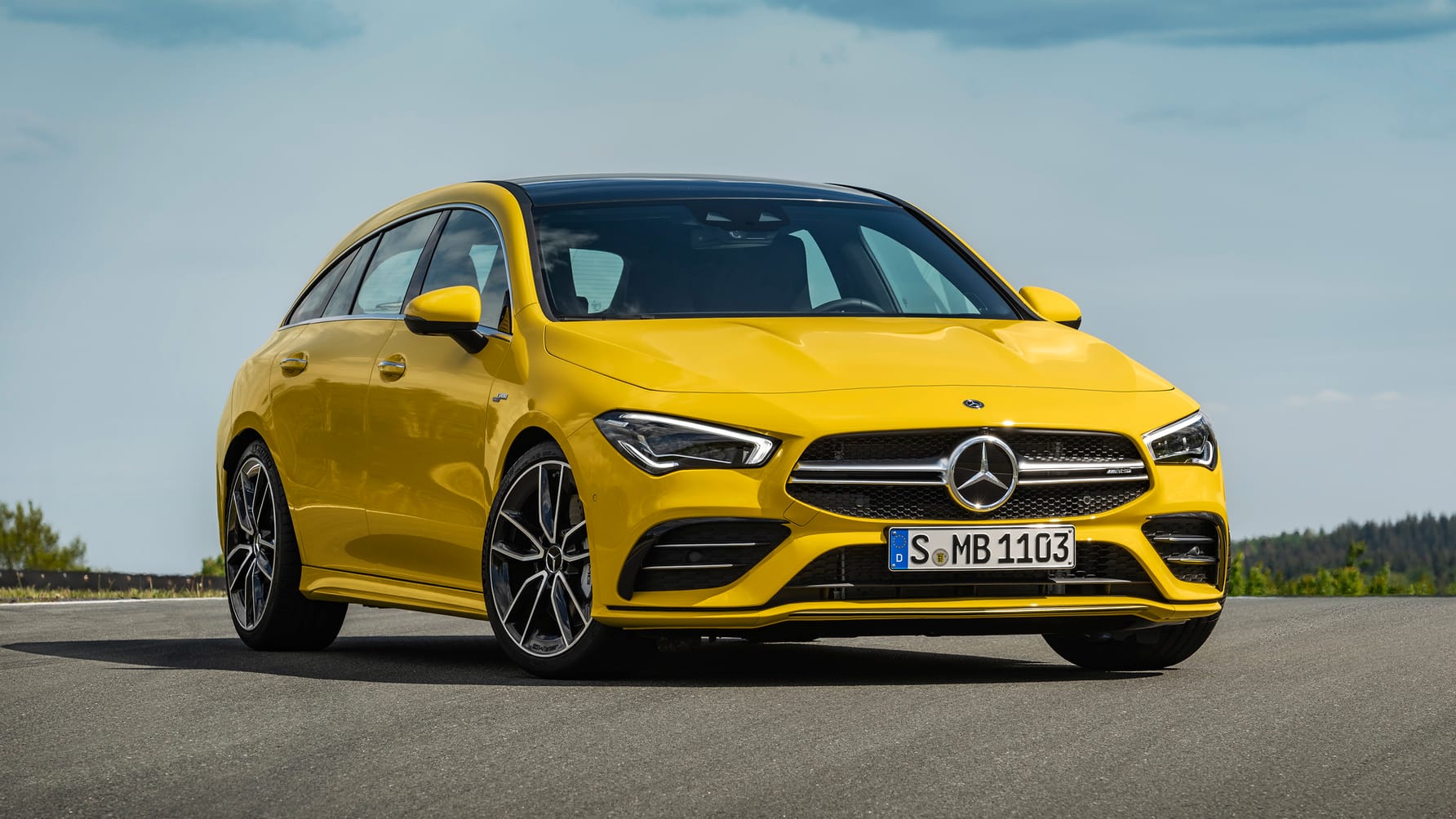 The Merc-AMG CLA 35 Shooting Brake is a 155mph banana | Top Gear