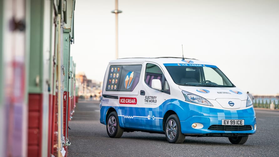 Cool! It’s an electric Nissan ice-cream van | Top Gear