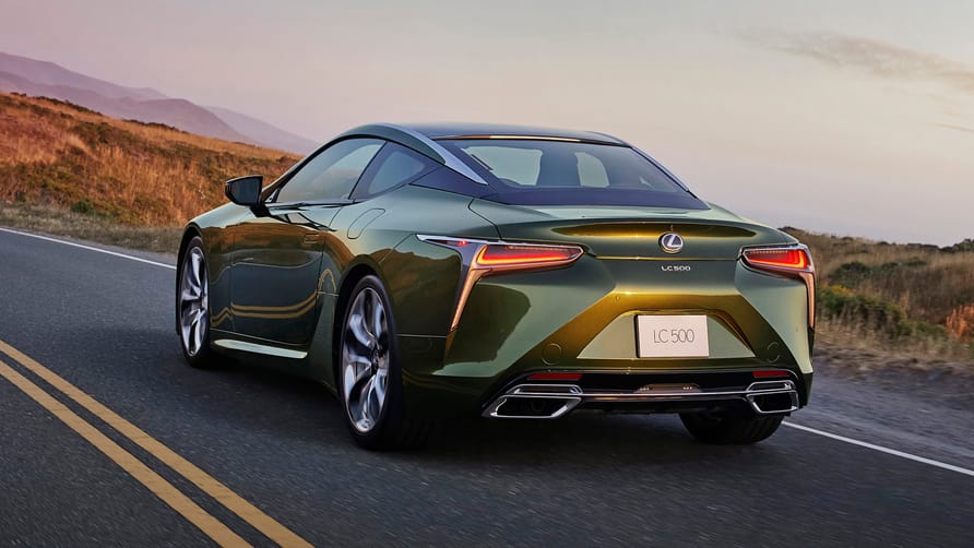Shut the front door, it's a green and tan Lexus LC500 | Top Gear