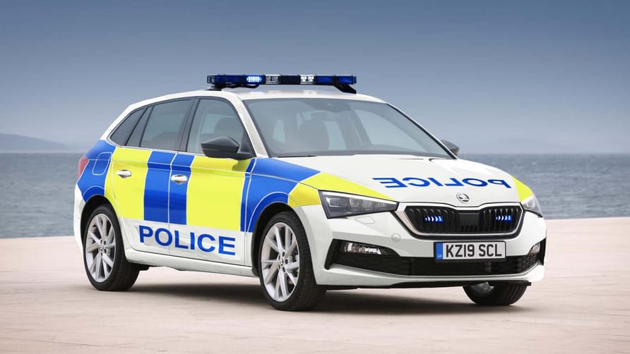 The Skoda Scala is now a not-very-intimidating police car | Top Gear
