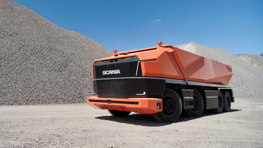 Scania has built a powersliding, autonomous dumper truck | Top Gear