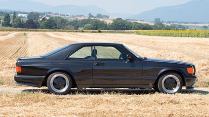 Stare into the dark heart of this rare Merc 560 Wide Body | Top Gear