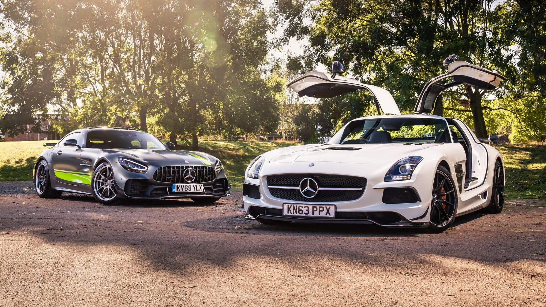 Mercedes-AMG GT R Pro vs SLS AMG Black Series | Top Gear