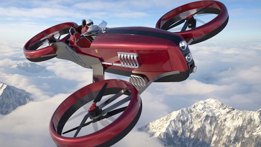 Is this unofficial concept the flying Ferrari of the future? | Top Gear