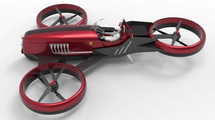 Is this unofficial concept the flying Ferrari of the future? | Top Gear